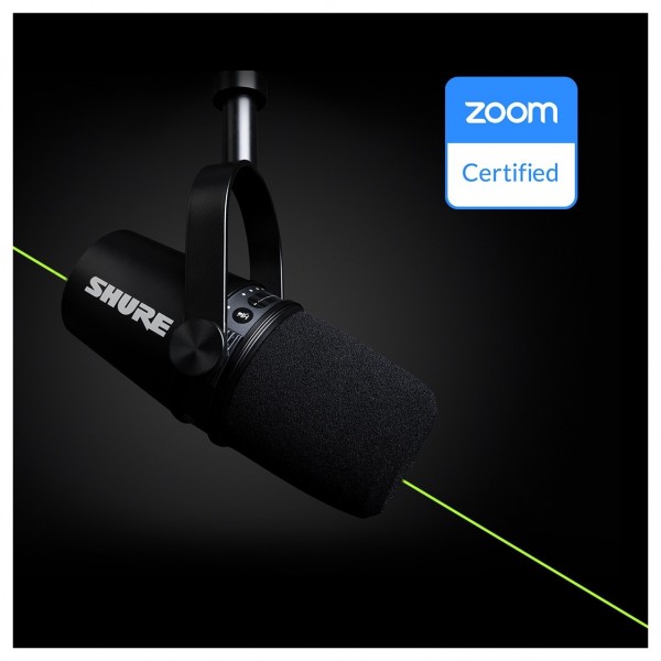 Shure MV7 USB/XLR Podcast Microphone, Black at Gear4music