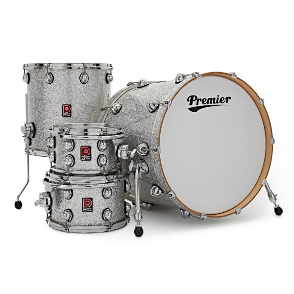 Premier Genista Maple 22" 4pc Shell Pack, Silver Sparkle at Gear4music