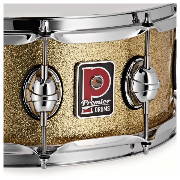 Premier Genista Classic 14" x 5.5" Snare Drum, Vintage Gold Sparkle at ...