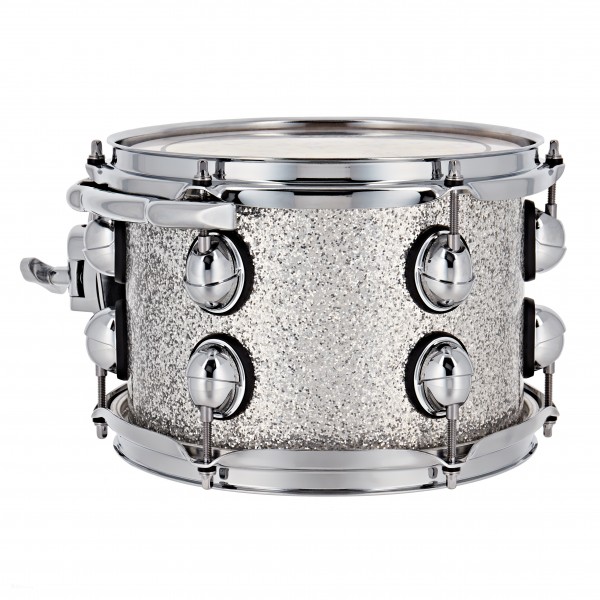 Premier Genista Maple 10" x 7" Rack Tom, Silver Sparkle at Gear4music