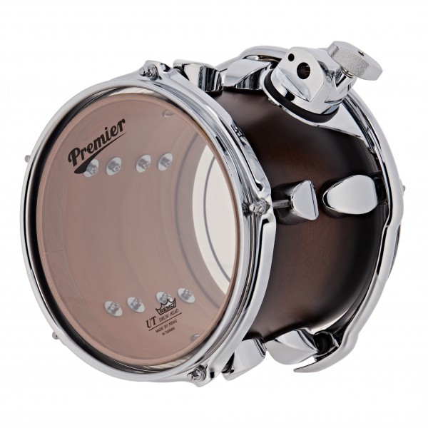 Premier Elite 8" x 7" Rack Tom, Walnut Satin Burst at Gear4music