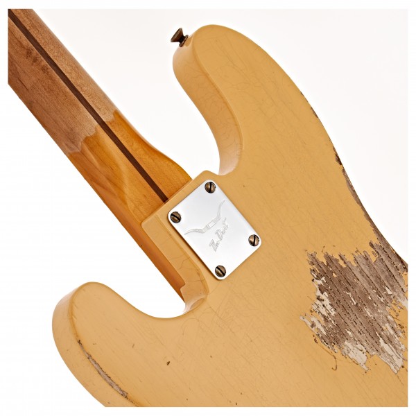 DISC Fender Custom Shop Dusty Hill Precision Bass, Nocaster Blonde at ...