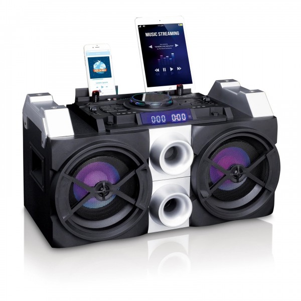Lenco PMX-150 Bluetooth Party Speaker with DJ & Mix Function at Gear4music