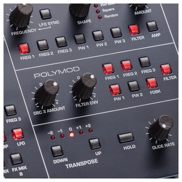 Sequential Trigon-6 Six-Voice Analog Polyphonic Synthesizer at Gear4music