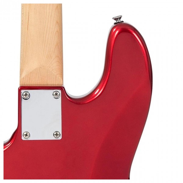 Vintage VJ74 Reissued Bass, Candy Apple Red at Gear4music