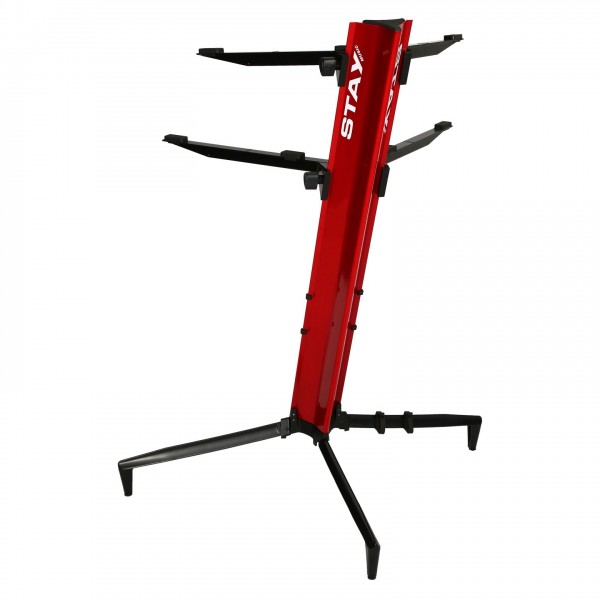 Stay Stands Tower Keyboard Stand, Two Tier, Red at Gear4music