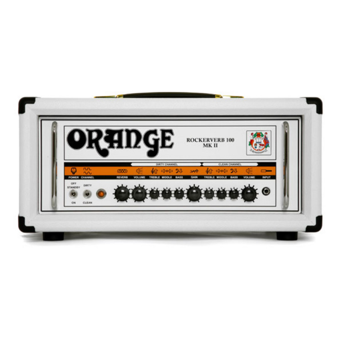 DISC Orange Rockerverb 100 MKII Guitar Amp Head, White at Gear4music