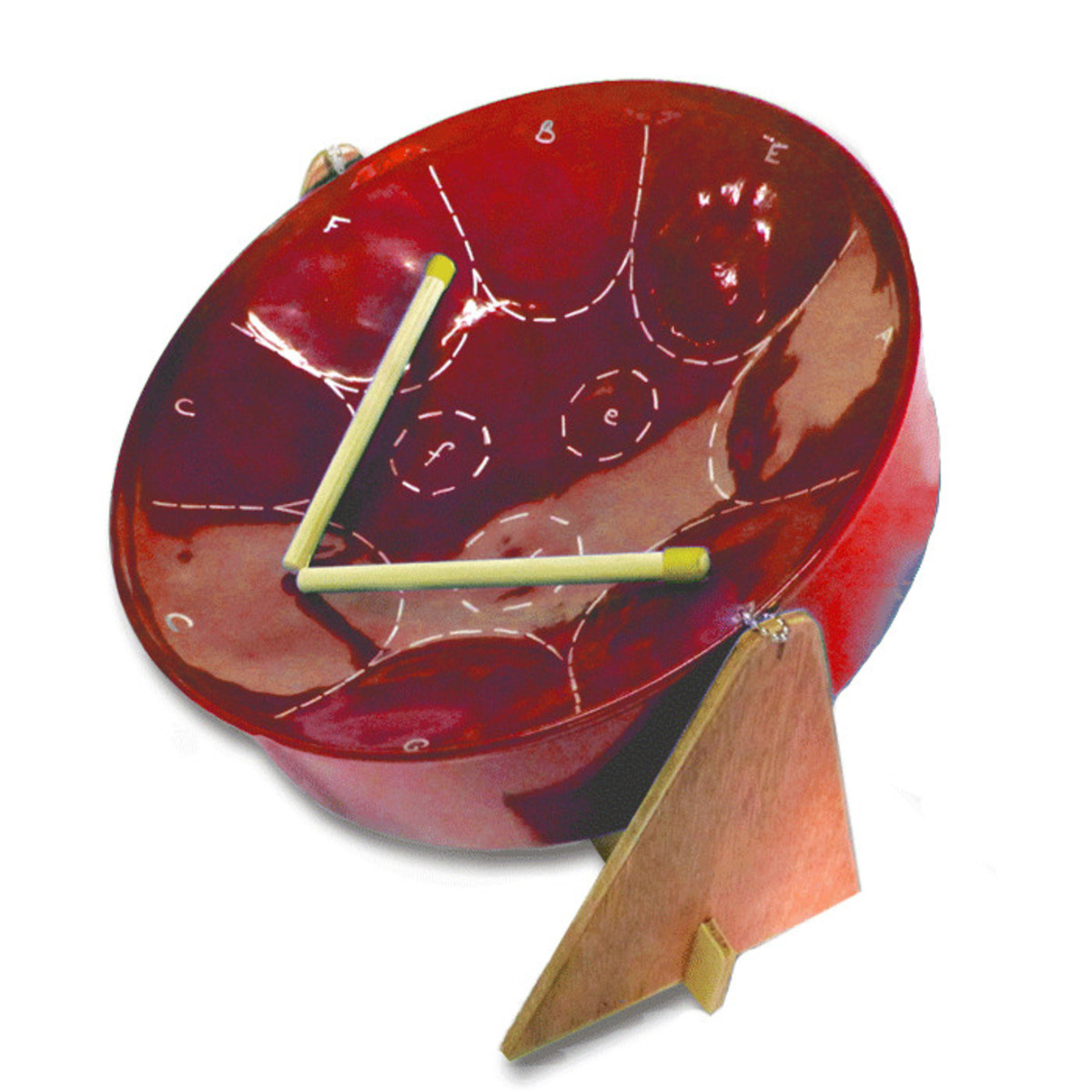 DISC Percussion Plus PP440 Mini Steelpan, Red | Gear4music