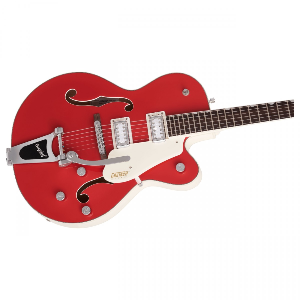Gretsch G5410T Electromatic Tri-Five HB SC w/ Bigsby, Red/White - Ex ...