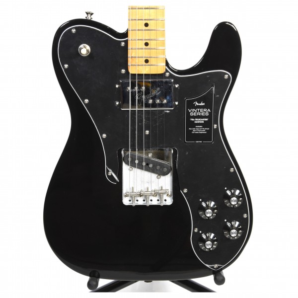 Fender Vintera 70s Telecaster Custom MN, Black - Ex Demo at Gear4music