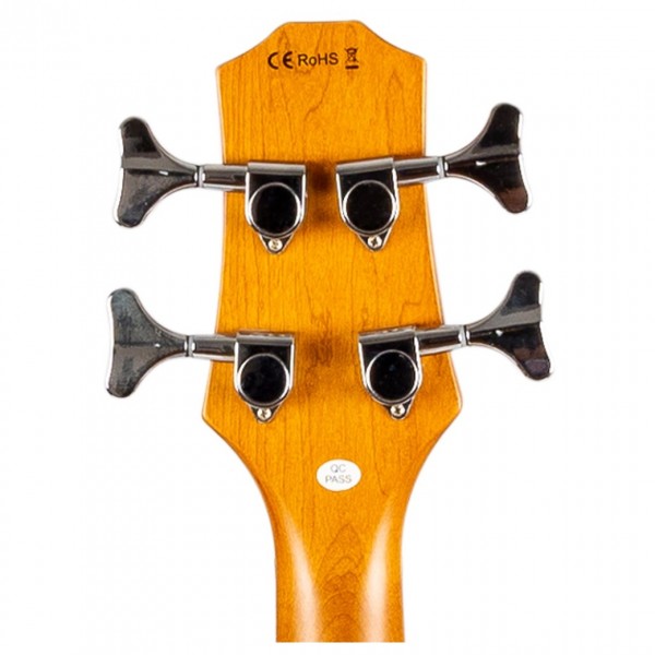 Flight Mini Bass Electric Bass, Transparent Blue at Gear4music