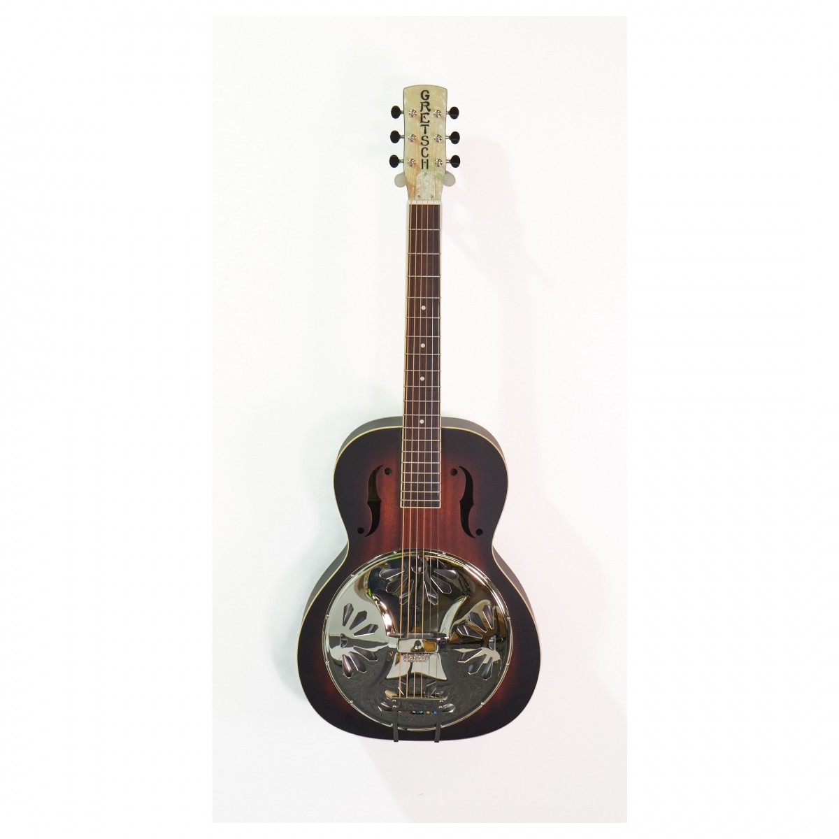 Gretsch G9220 Bobtail Deluxe rezonátora, okolo krku, Sunburst - Ex ...
