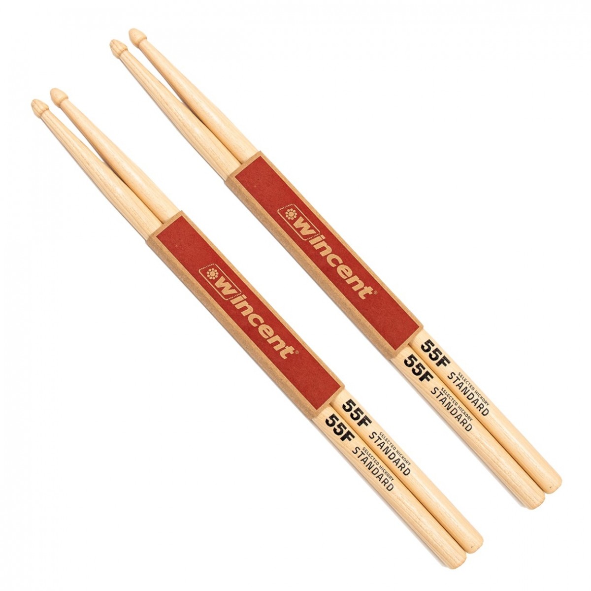 DISC Wincent Hickory Standard Fusion 5A/5B Mix Drumsticks, 2pk at ...