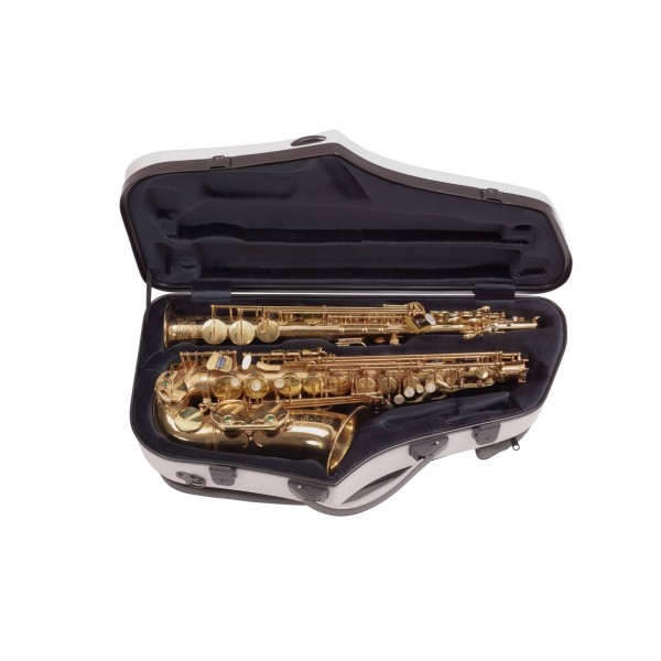 BAM 4120XL Hightech Alto and Soprano Saxophone Case, Light Grey at ...
