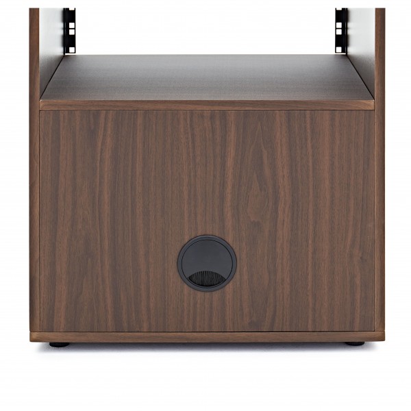 Studio Rack Cabinet by Gear4music, Walnut | Gear4music