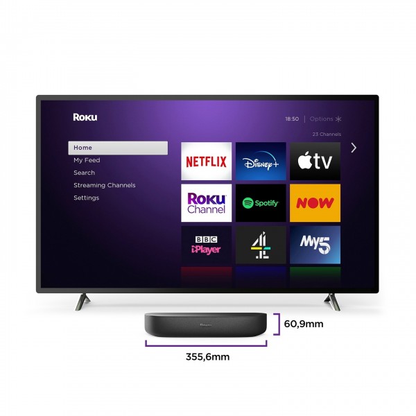 Roku Streambar 4K Streaming Media Player and Soundbar at AV.com