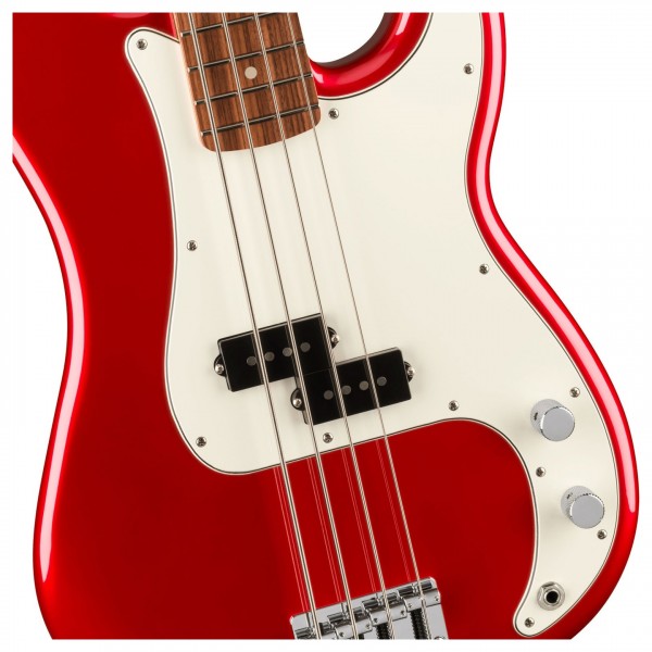 Fender Player Precision Bass PF, Candy Apple Red at Gear4music