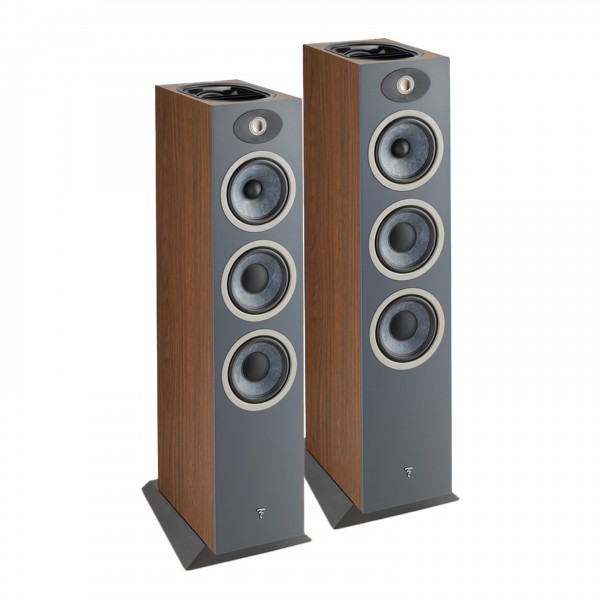 Focal Theva N3-D Floorstanding Dolby Atmos Speakers (Pair), Dark Wood ...