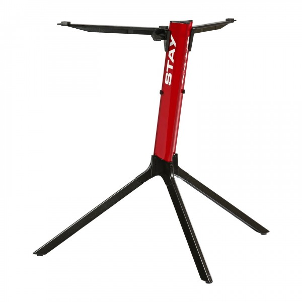 Stay Stands Slim Compact Keyboard Stand, Single Tier, Red at Gear4music