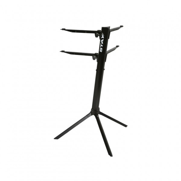 Stay Stands Slim Compact Keyboard Stand, Two Tier, Black | Gear4music