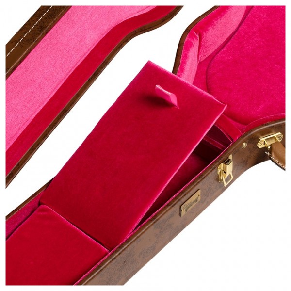 Gibson Lifton Historic 5-Latch Les Paul Hardshell Case, Brown/Pink at ...