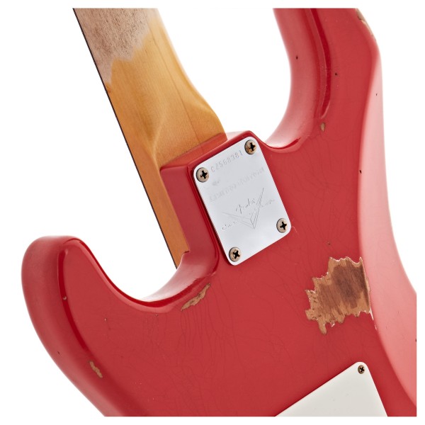SOLD Fender Custom Shop Late '64 Stratocaster Relic, Aged Fiesta Red at ...