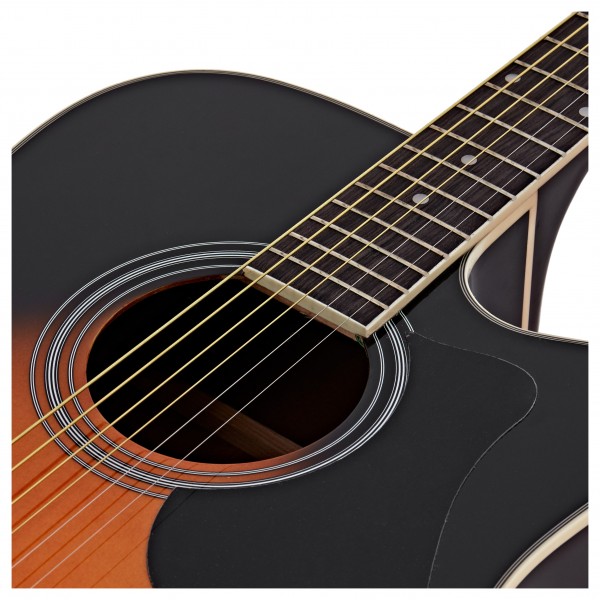 Dreadnought Cutaway Electro Acoustic Guitar by Gear4music, Sunburst ...