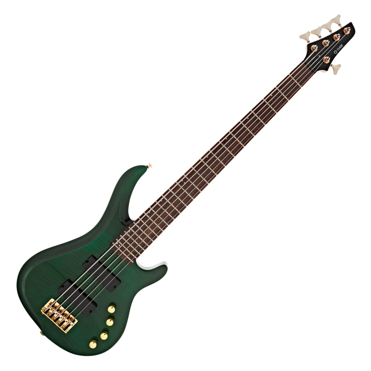G4M 878 5-String Bass Guitar, Emerald at Gear4music
