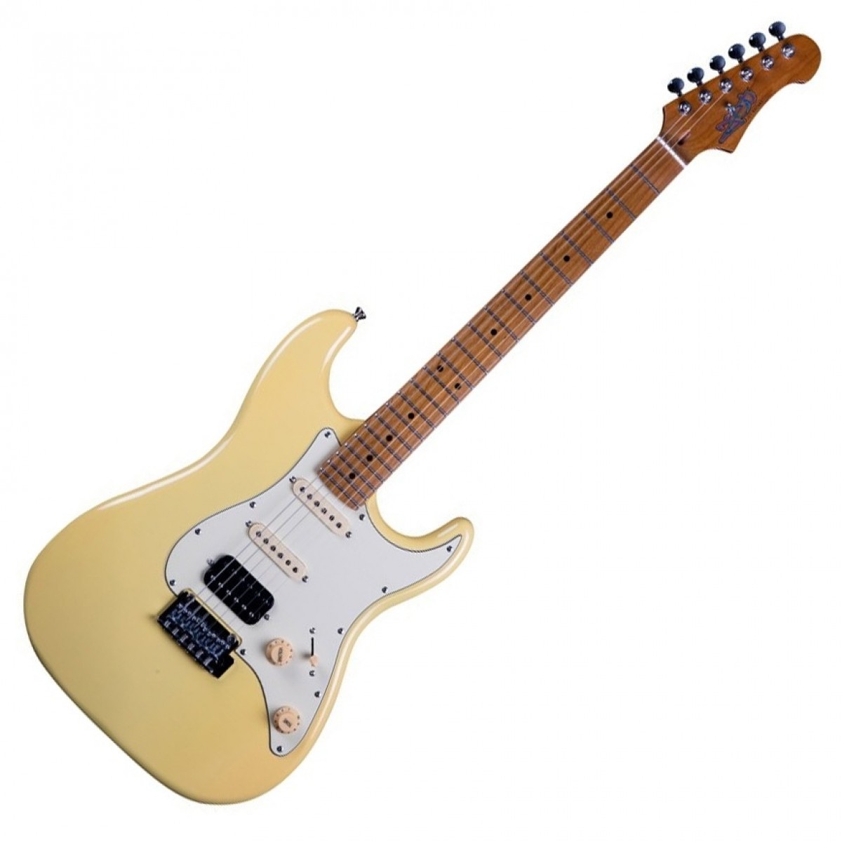 Jet Guitars JS-400 HSS Roasted Maple, Vintage Yellow - Nearly New at ...