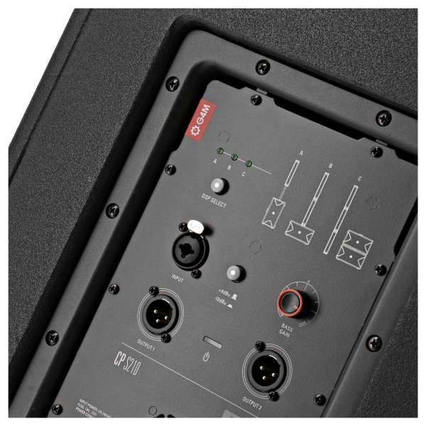 G4M 2x10" Subwoofer for Modular Column PA System at Gear4music