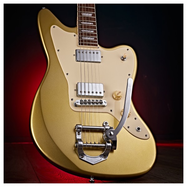 G4M 638 TM Electric Guitar, Gold Sparkle at Gear4music