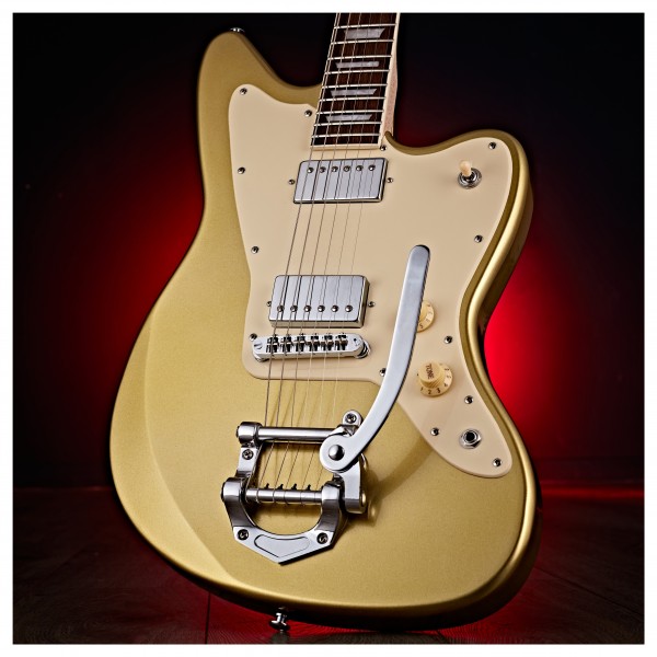 G4M 638 TM Electric Guitar, Gold Sparkle | Gear4music
