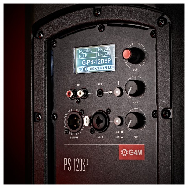 G4M 12" Active DSP Speaker, Pair at Gear4music