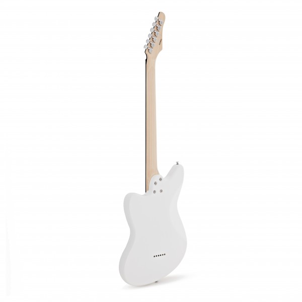 SubZero Rogue VI Baritone Electric Guitar, Polar White at Gear4music