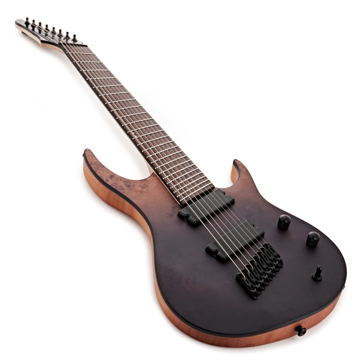 SubZero Generation Pro Fanned 8-kielinen Kitara, Grey Tide Fade ...