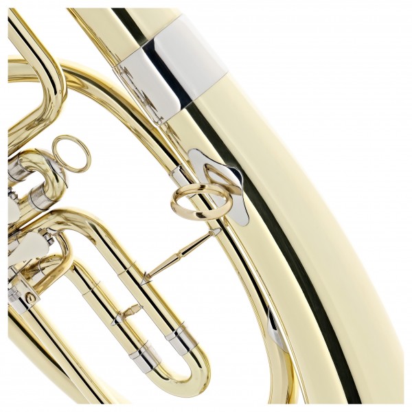 Student Rotary Bb Baritone Horn by Gear4music, Gold at Gear4music