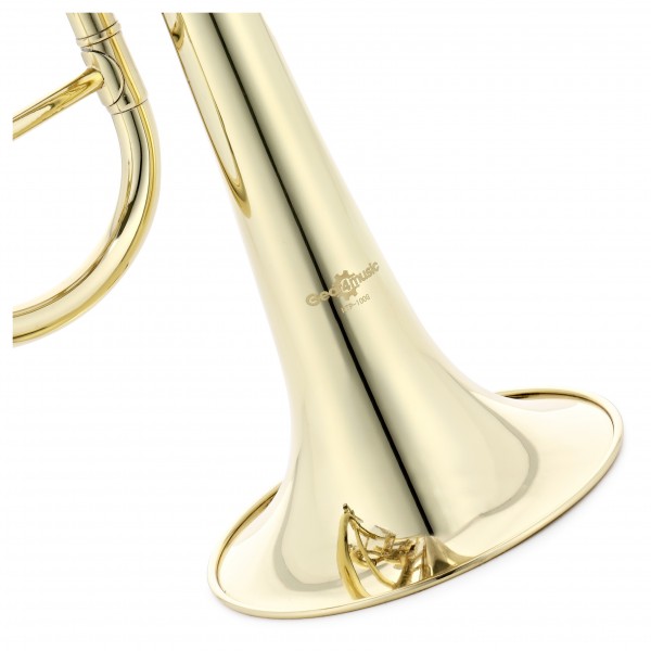 Student Rotary Trumpet with Trigger by Gear4music, Gold at Gear4music