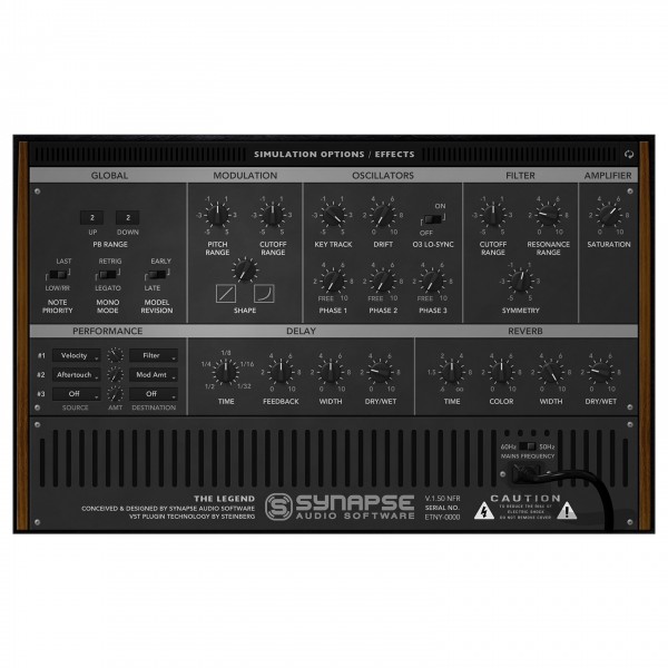 DISC Synapse Audio The Legend at Gear4music