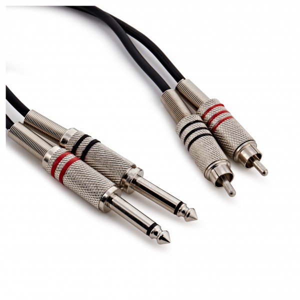 Phono - Dual Mono Jack Pro Cable, 1m at Gear4music