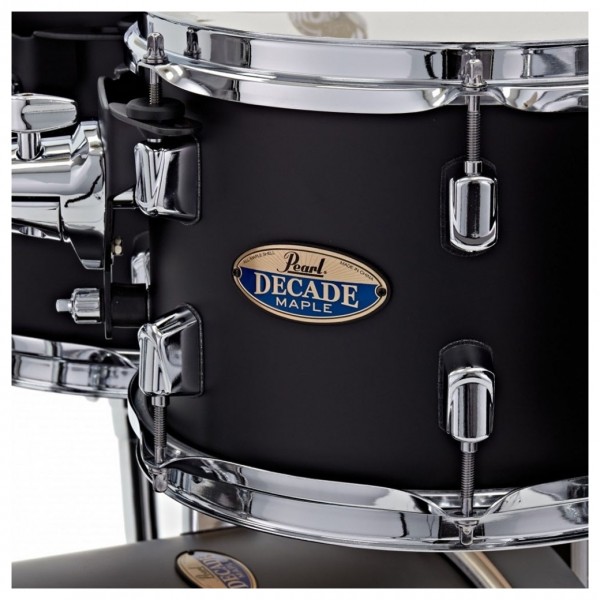 Pearl Decade Maple 22'' 7pc Shell Pack, Satin Slate Black at Gear4music