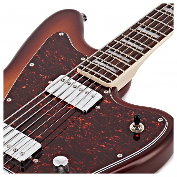 SubZero Rogue VI Baritone Electric Guitar, Tobacco Sunburst - Nearly New at Gear4music