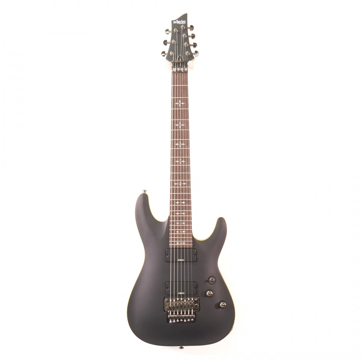 Schecter Demon-7 FR, Satin Black - Ex Demo at Gear4music