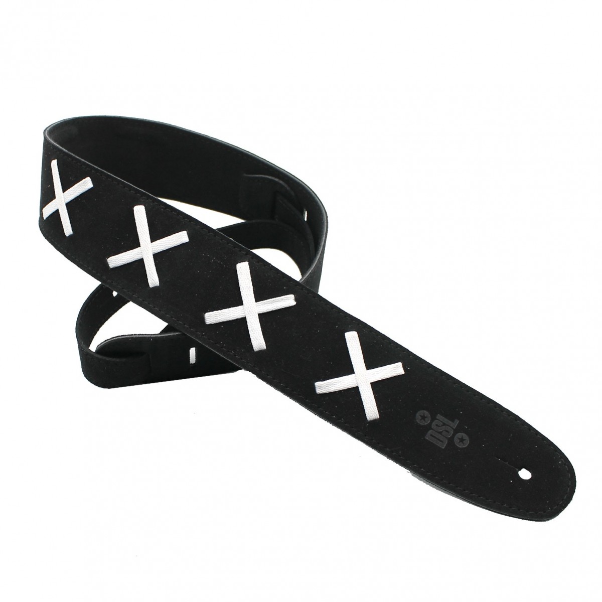 DSL Leather 2.5" Tribute Strap, Black at Gear4music