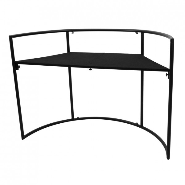 Omnitronic Curved Mobile Event Stand, Black at Gear4music
