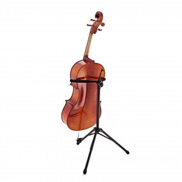 Deluxe Cello Stand With Bow Holder by Gear4music at Gear4music