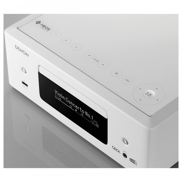 Denon RCD-N12 DAB Network Mini System, White at AV.com