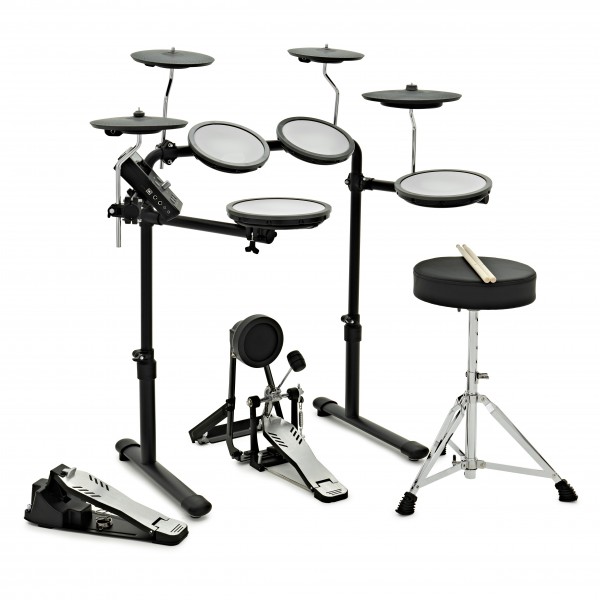 VISIONDRUM-PRO Electronic Drum Kit with Stool, Headphones & Bluetooth ...