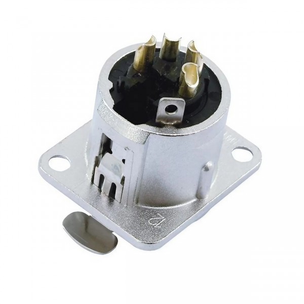 Neutrik NC4FDL-1 4-Pin XLR Mounting Socket at Gear4music