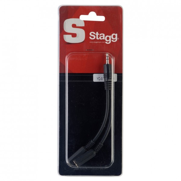 Stagg Male Stereo Mini Phone Plug/ 2 x Female Mono Mini Jack Adaptor at ...