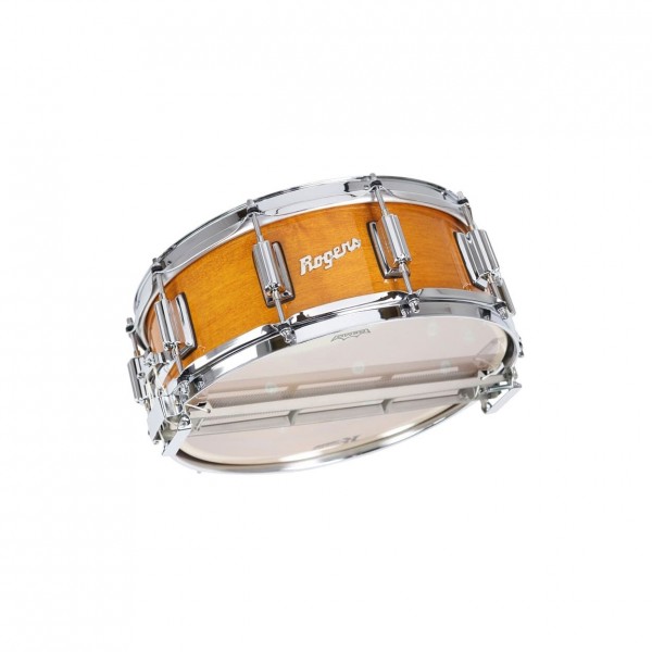 Rogers Dyna-Sonic 14 x 5'' Snare Drum, Fruitwood Stain at Gear4music